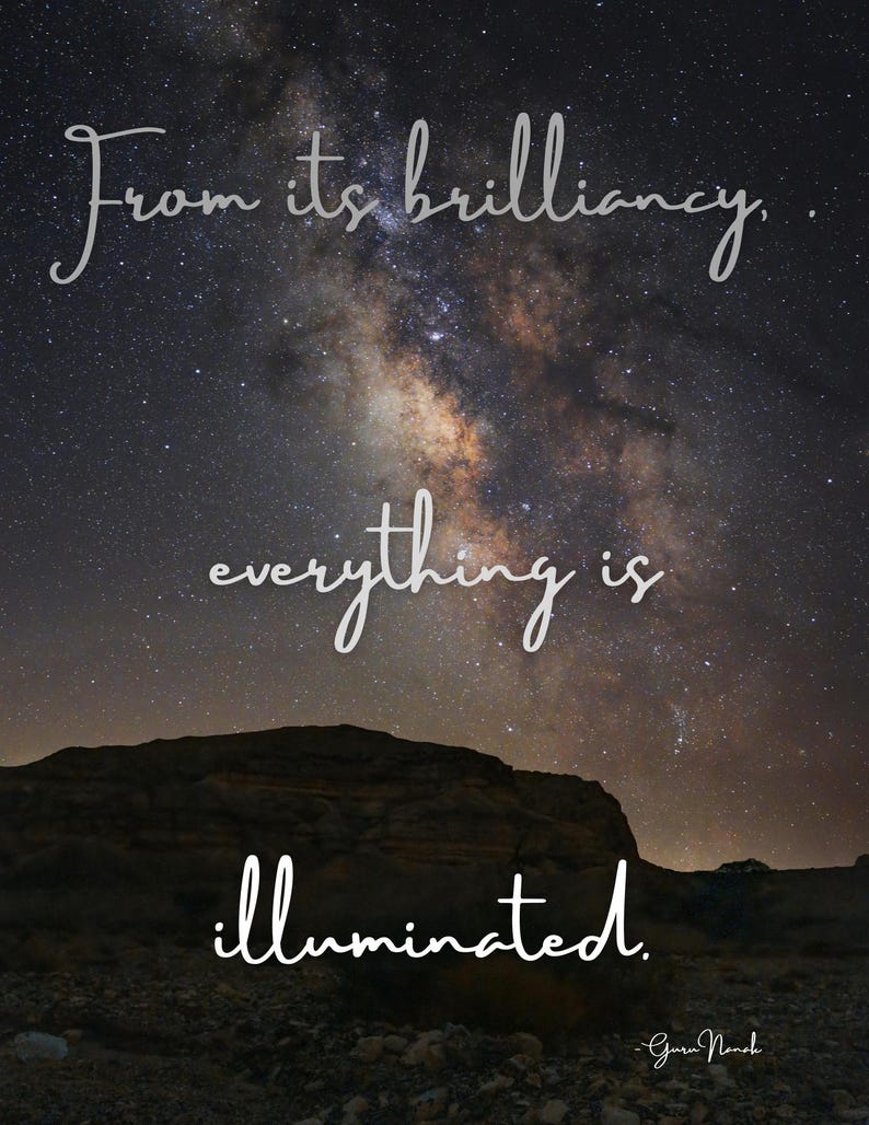 Everything is Illuminated - Inspirational Printable Wall Art | Starry ...