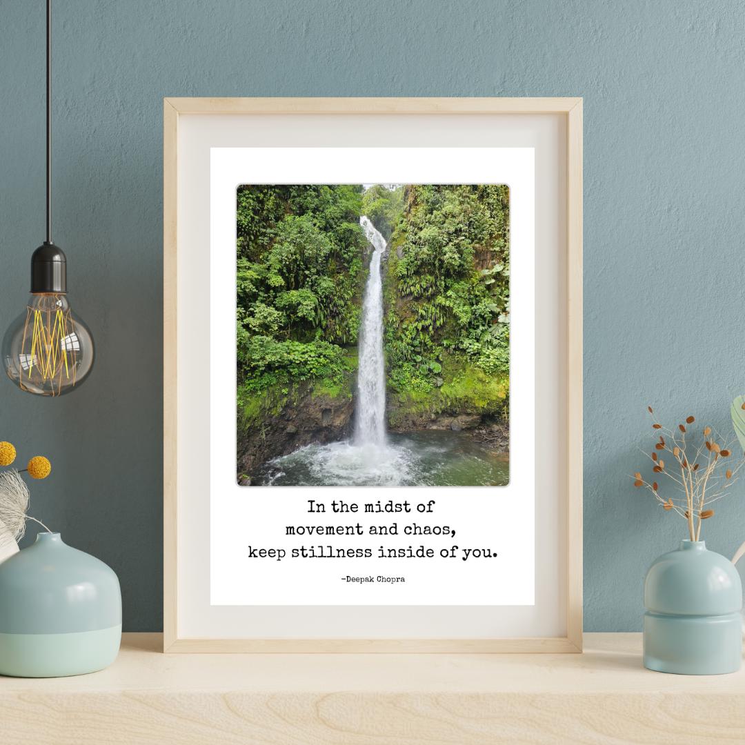 Keep Stillness Inside Quote Art Print - Deepak Chopra - Inspirational ...
