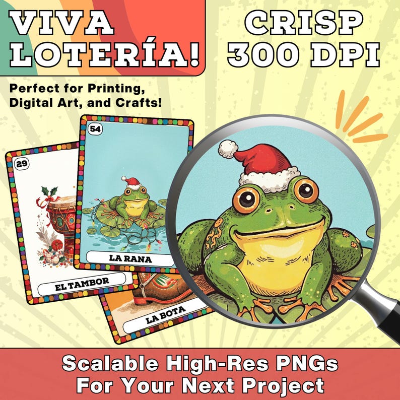 Lotería Navideña – 54 Printable Cards & 30 Play Boards | Mexican Party ...