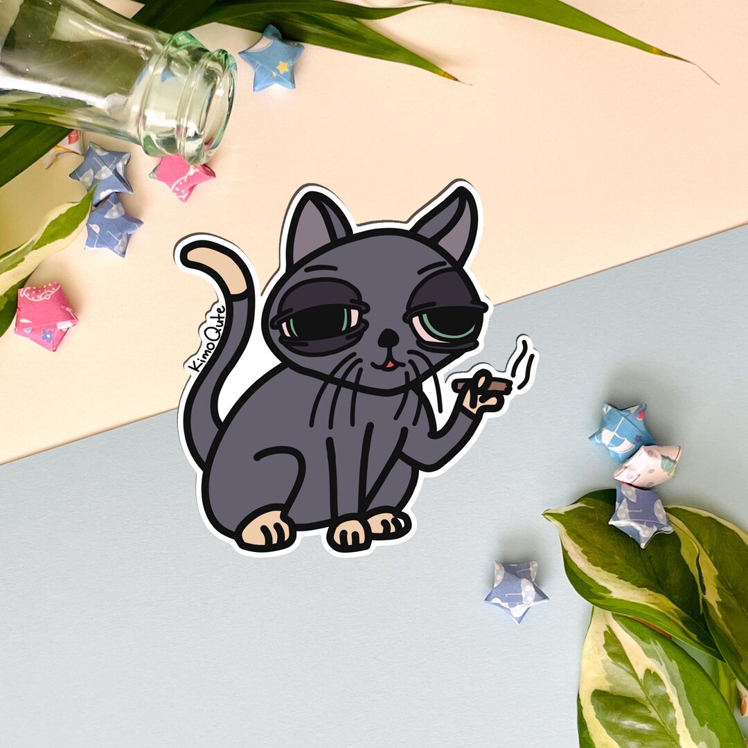 High Kitty : Sticker 3.2 Vinyl, Water Resistant, Funny, Water Bottle ...