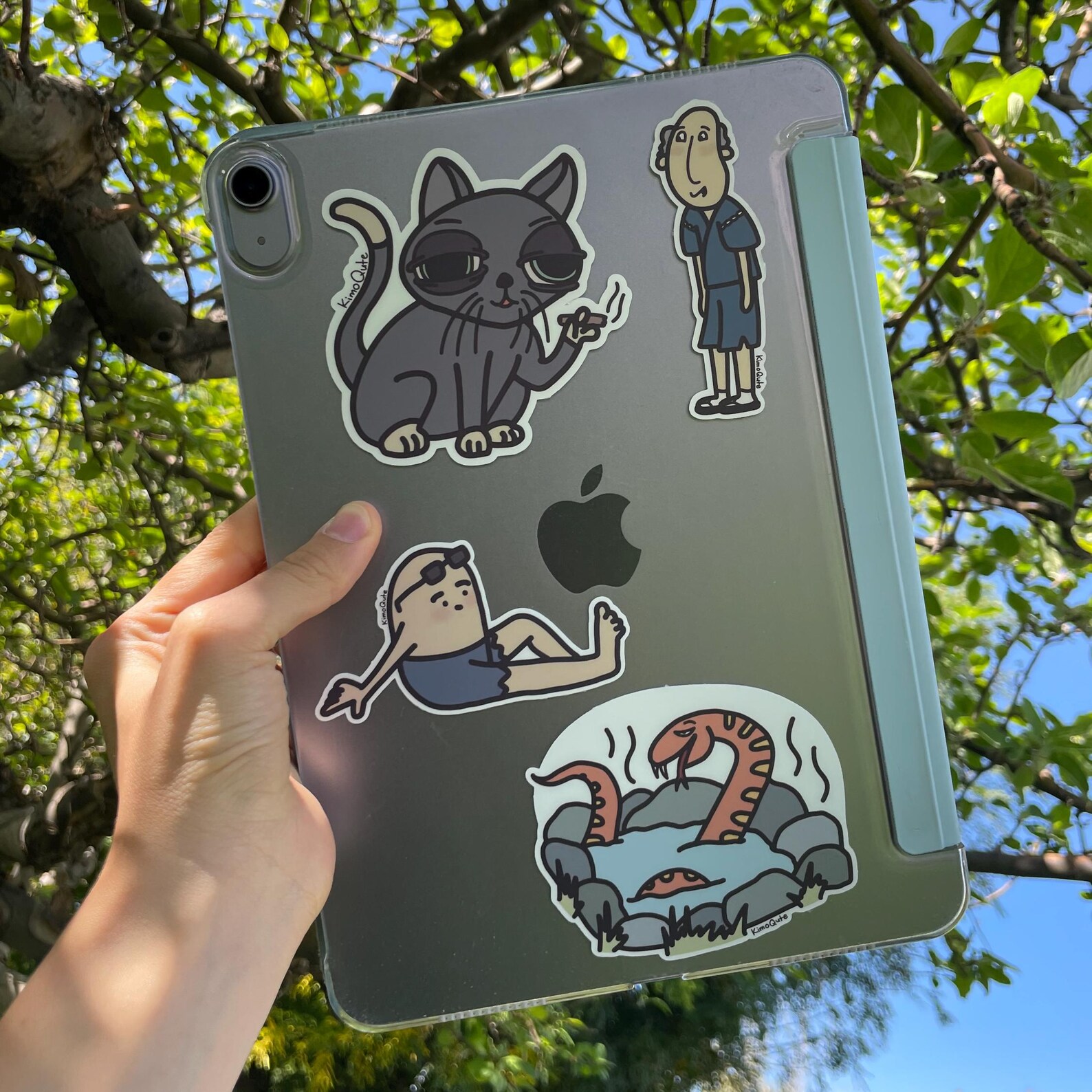 Stinky Cave Man Entering Cave : 3.5 Sticker, Water Resistant, Vinyl ...