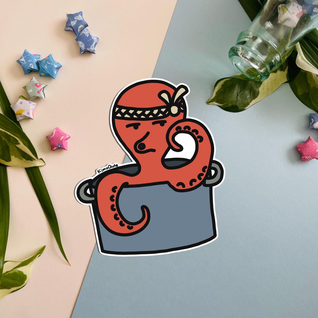 Taco Nabe : Sticker Vinyl, Water Resistant, Funny, Water Bottle, Asian ...