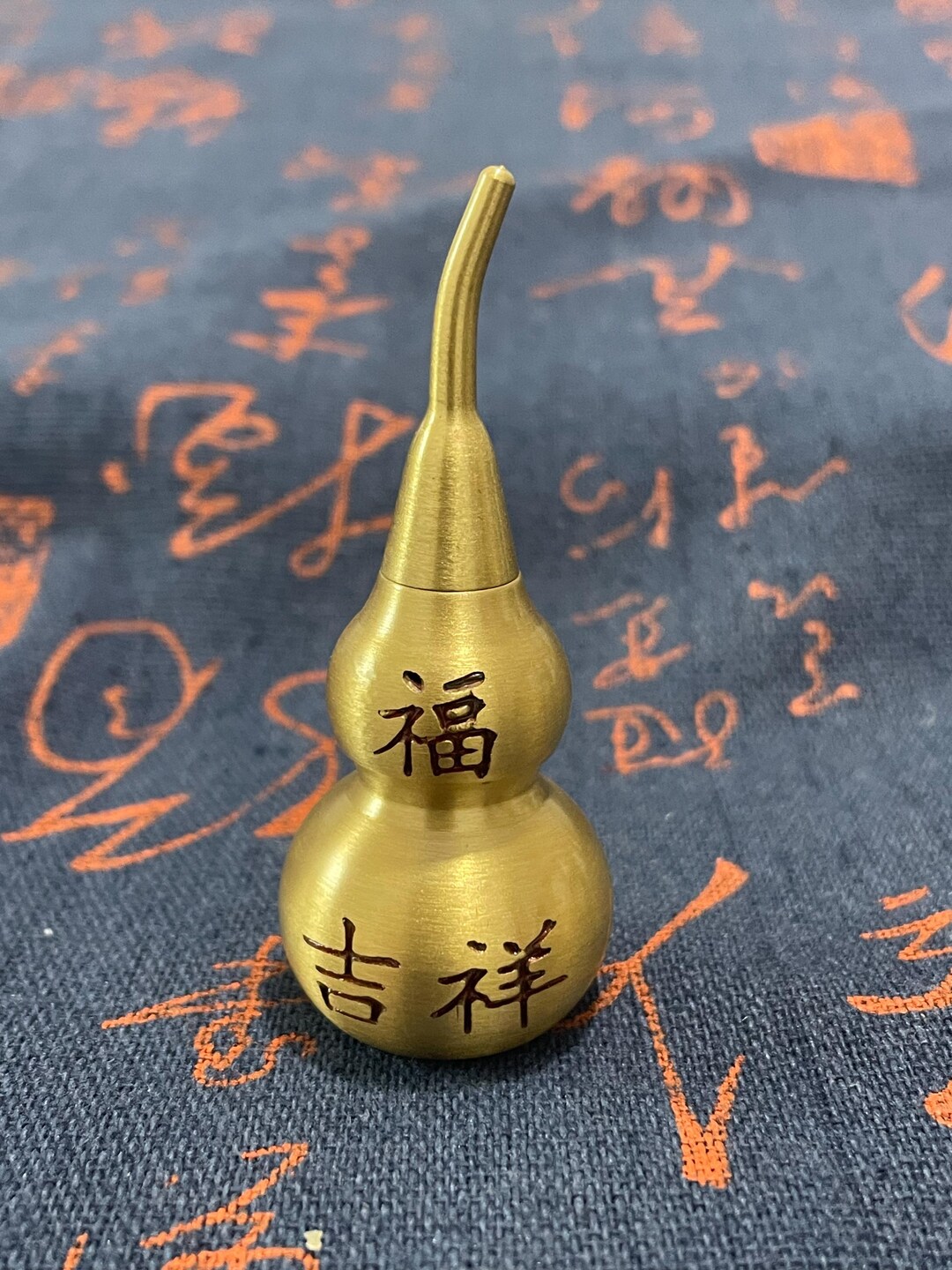 Copper Hu Lu Feng Shui Decor Blessing Good Luck Prosperity Gifting Wu ...