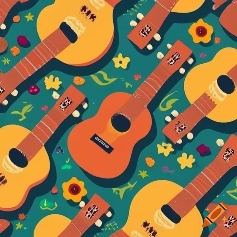 Guitar Pattern - Etsy