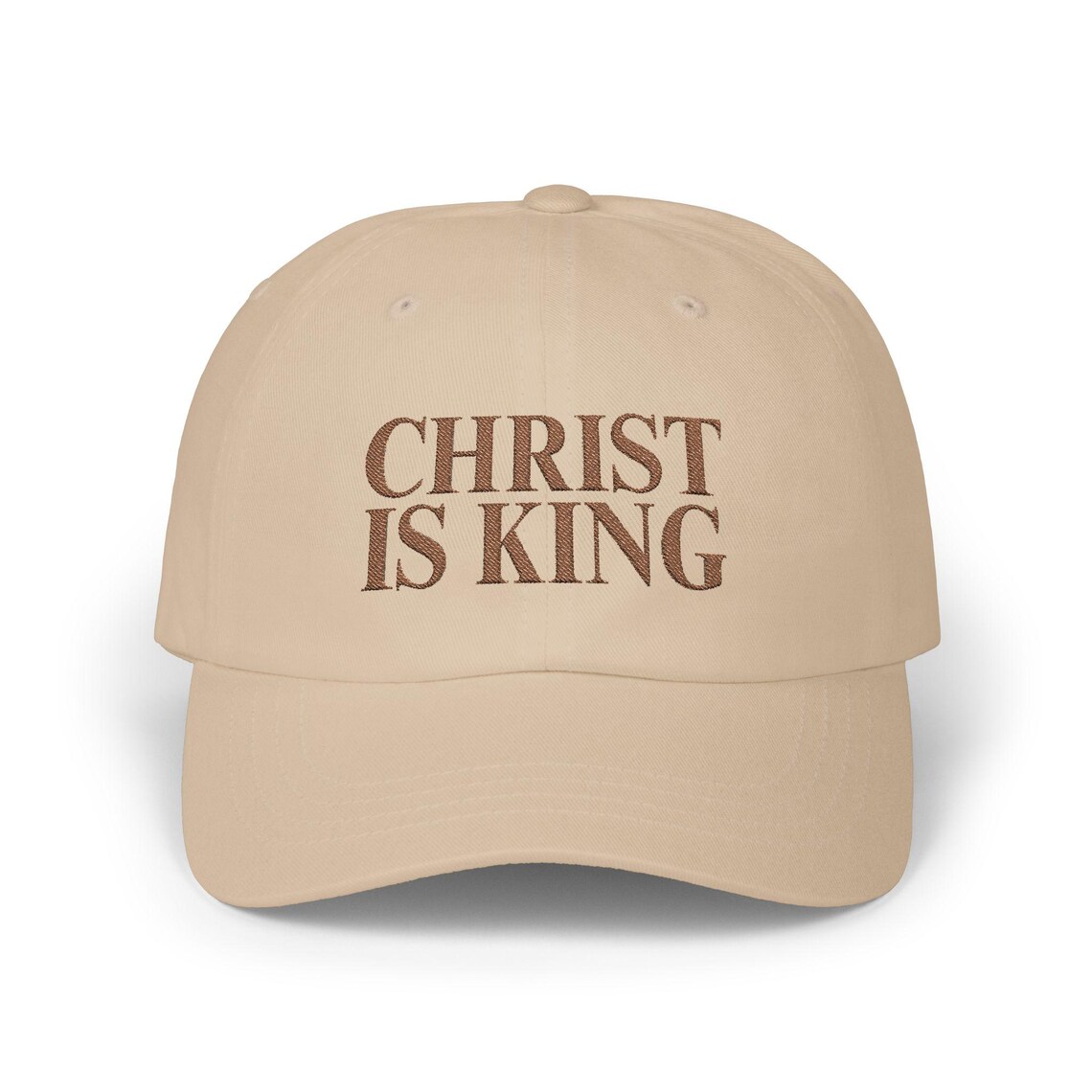 Embroidered Hat Christ is King Baseball Cap Christian Gift for ...