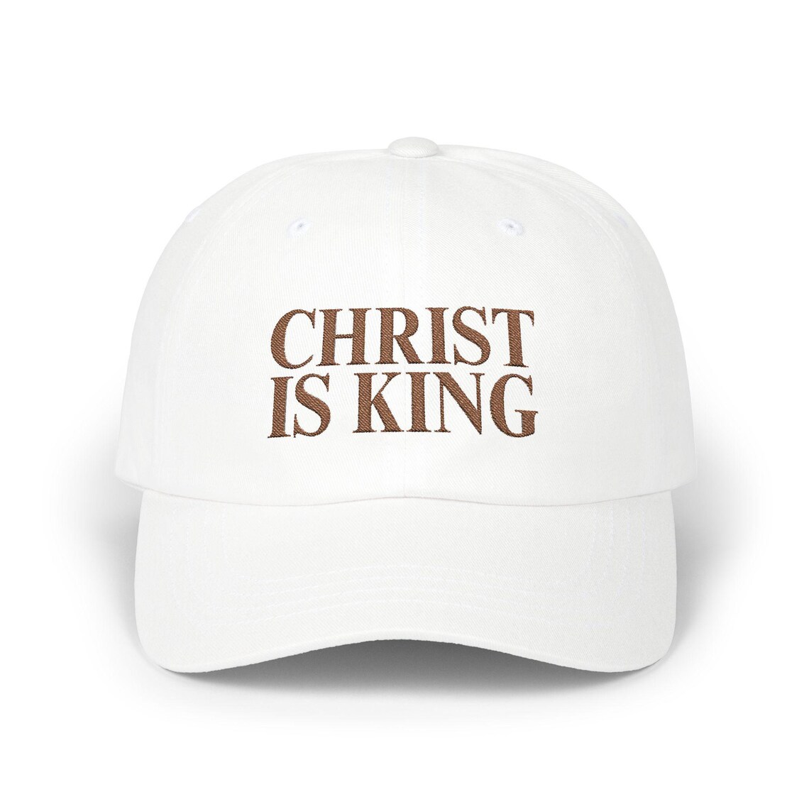 Embroidered Hat Christ is King Baseball Cap Christian Gift for ...