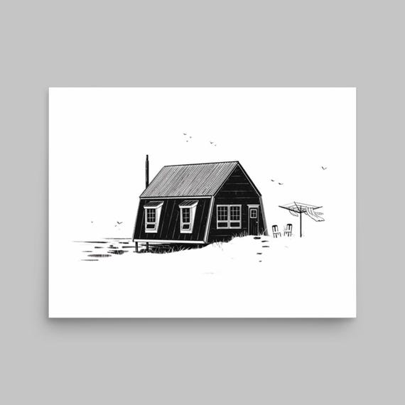 Simple Barn House Drawing