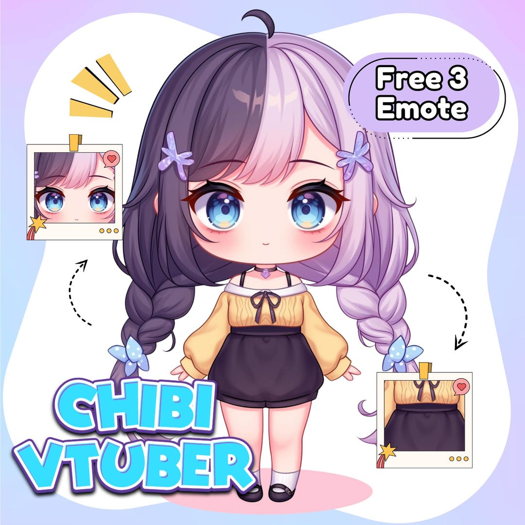 Chibi Vtuber Model, Customizable Live2d Vtuber, Furry Vtuber With ...