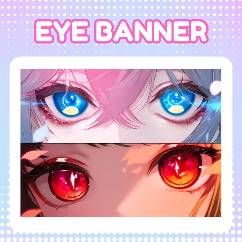 Custom Twitch Banner | Eye Banner | Twitch Banner | Banner Design ...