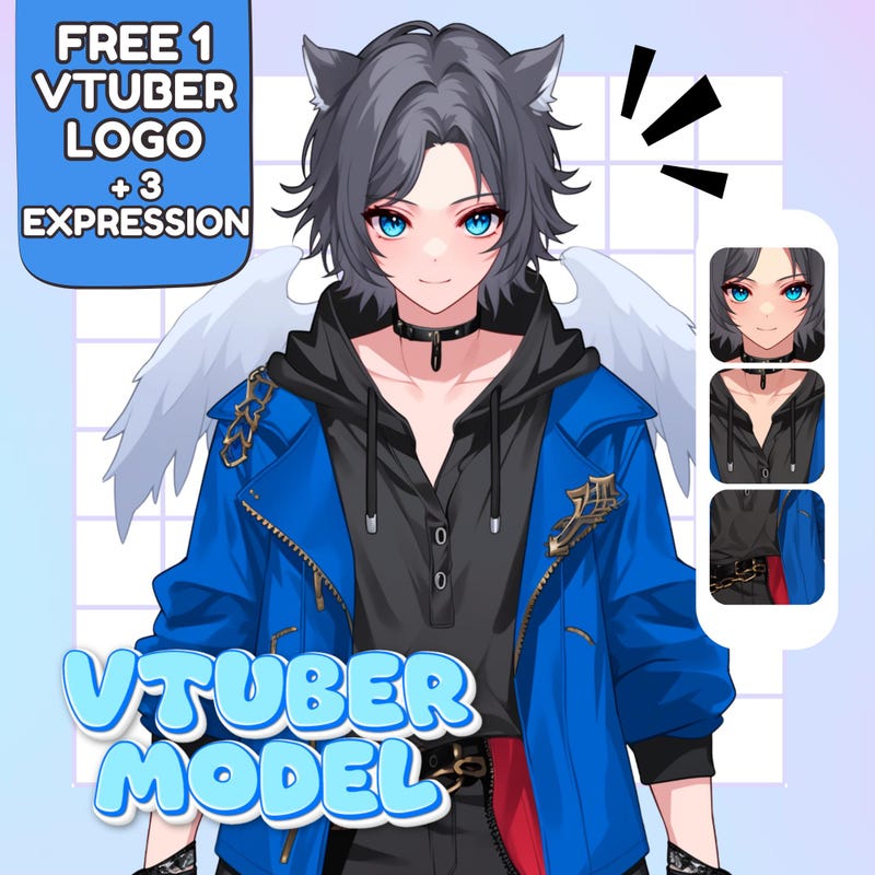 Male Vtuber Model - Etsy