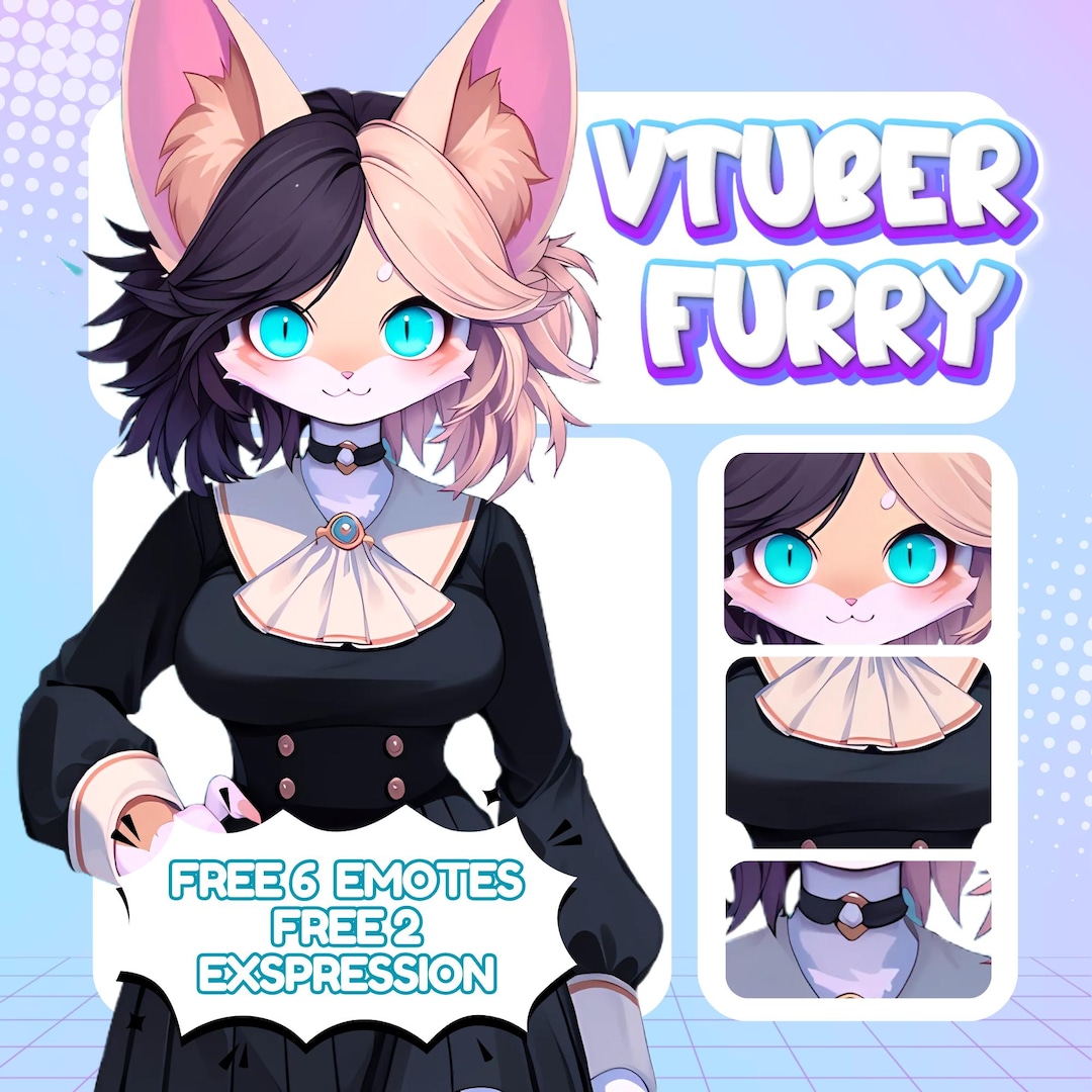 Custom Furry Vtuber Live2d Furry Model Vtuber Furry Character Commission Furry Twitch Streamer ...