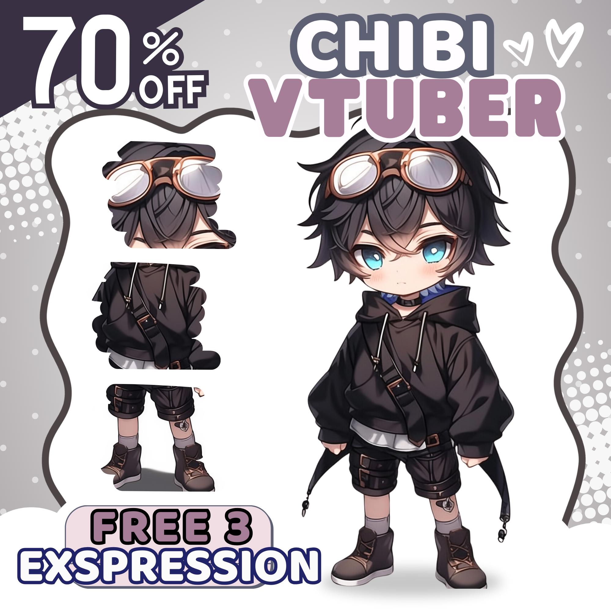 Chibi Vtuber Model, Kawaii Anime & Furry Vtuber Avatar, Commission With ...