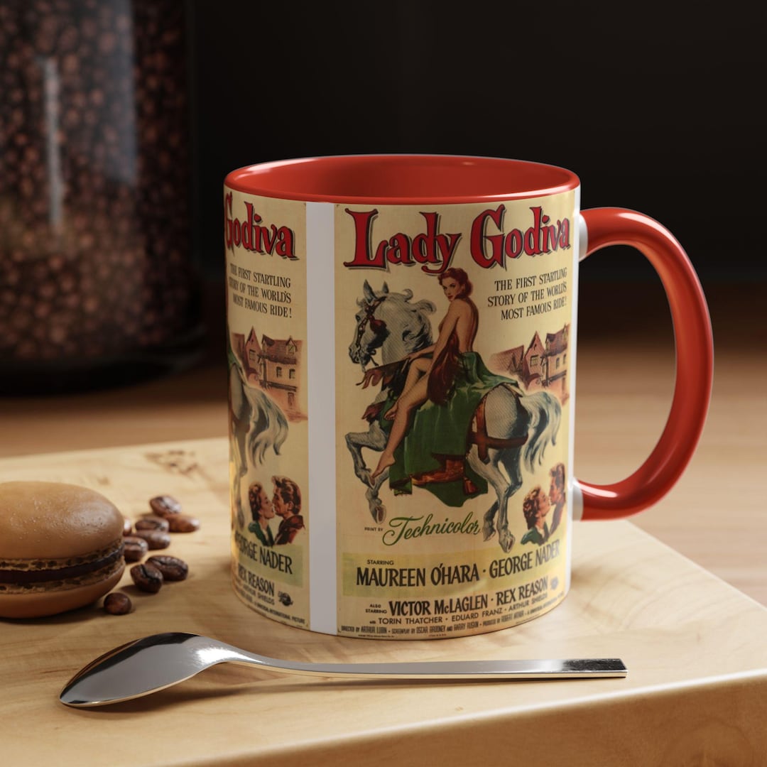Mug, Vintage Film Poster Lady Godiva of Coventry, Accent Cup, Coffee ...