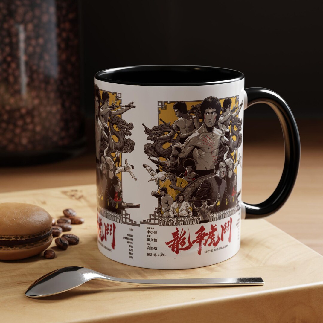 Mug, Return of the Dragon Movie Bruce Lee, Film Fan Gift, Coffee Cup ...