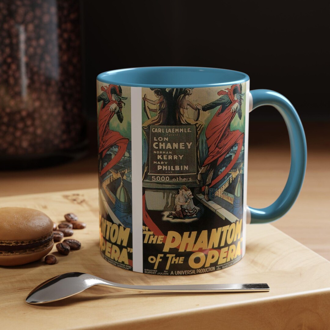 Coffee Mug, Vintage Phantom Opera Film Poster, Movie Lover Gift ...