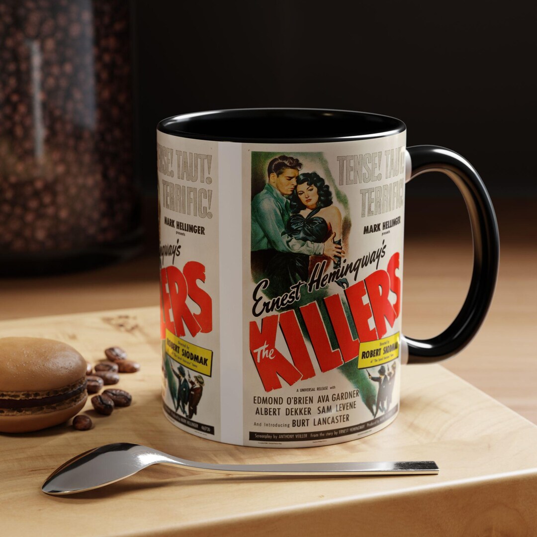Mug, Vintage Movie Poster Coffee Cup, Burt Lancaster, Earnest Hemingway ...