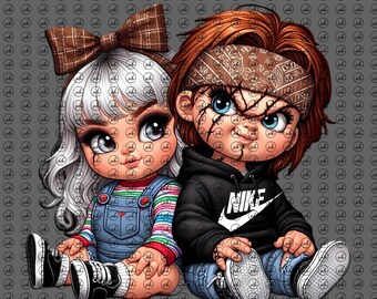 Chucky PNG File Chucky and Girlfriend Horror Cartoon Baby Chola and ...