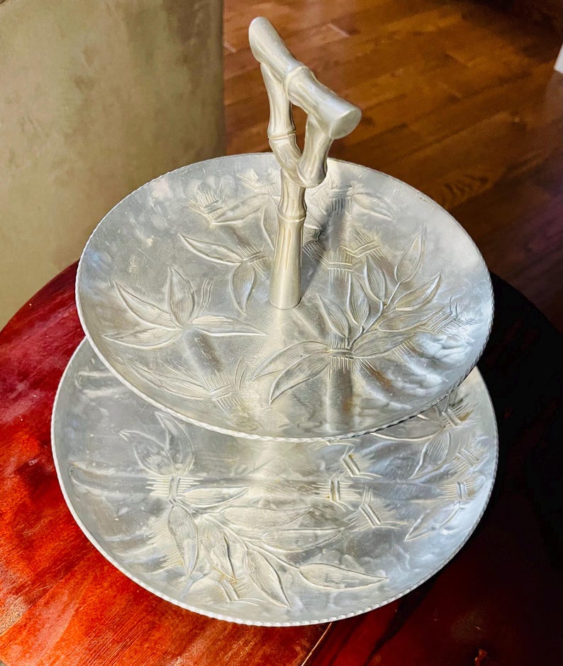 Two Tier Serving Tray - Etsy