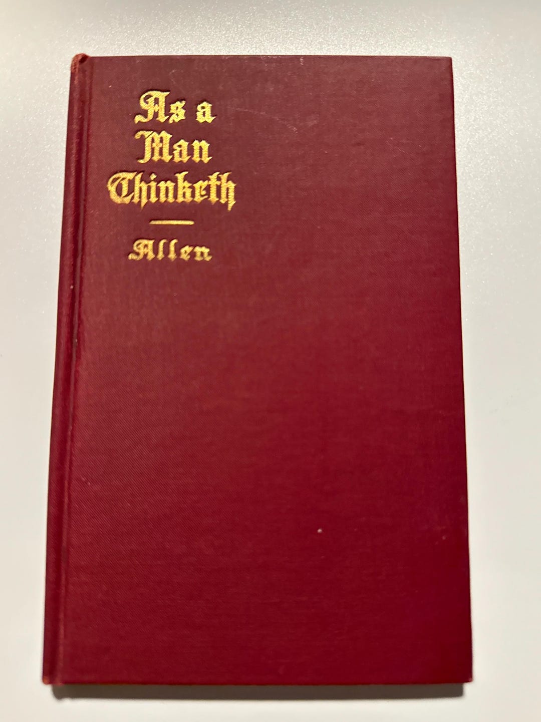 As a Man Thinketh | 1908 Vintage Inspirational Book, Fourth Edition - Etsy