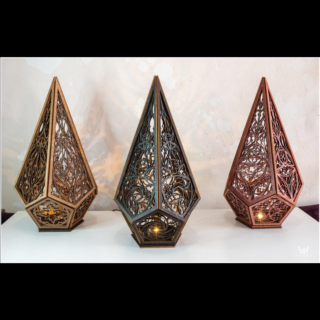 IZABELA Gothic Shadow Lanterns - Etsy