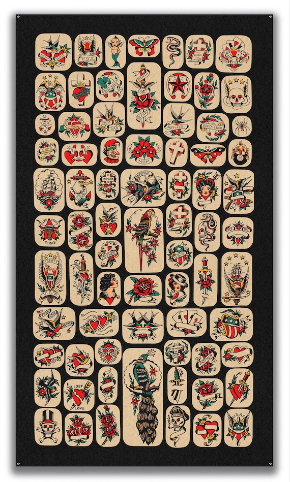 Traditional Tattoo Banner Tattoo Designs Tattoo Flash | Etsy