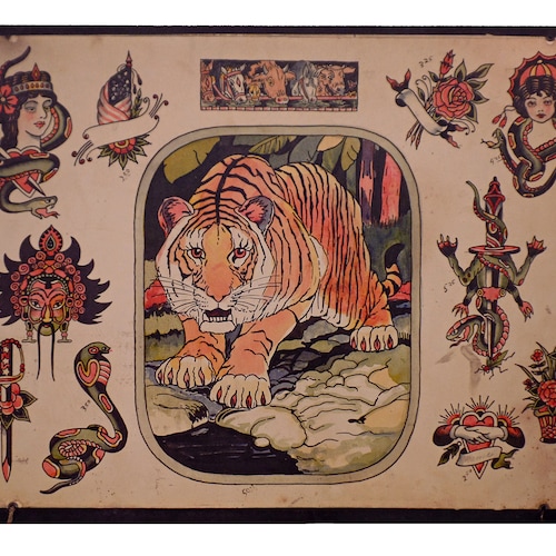 Jesus Tattoo Flash Art Print - Etsy