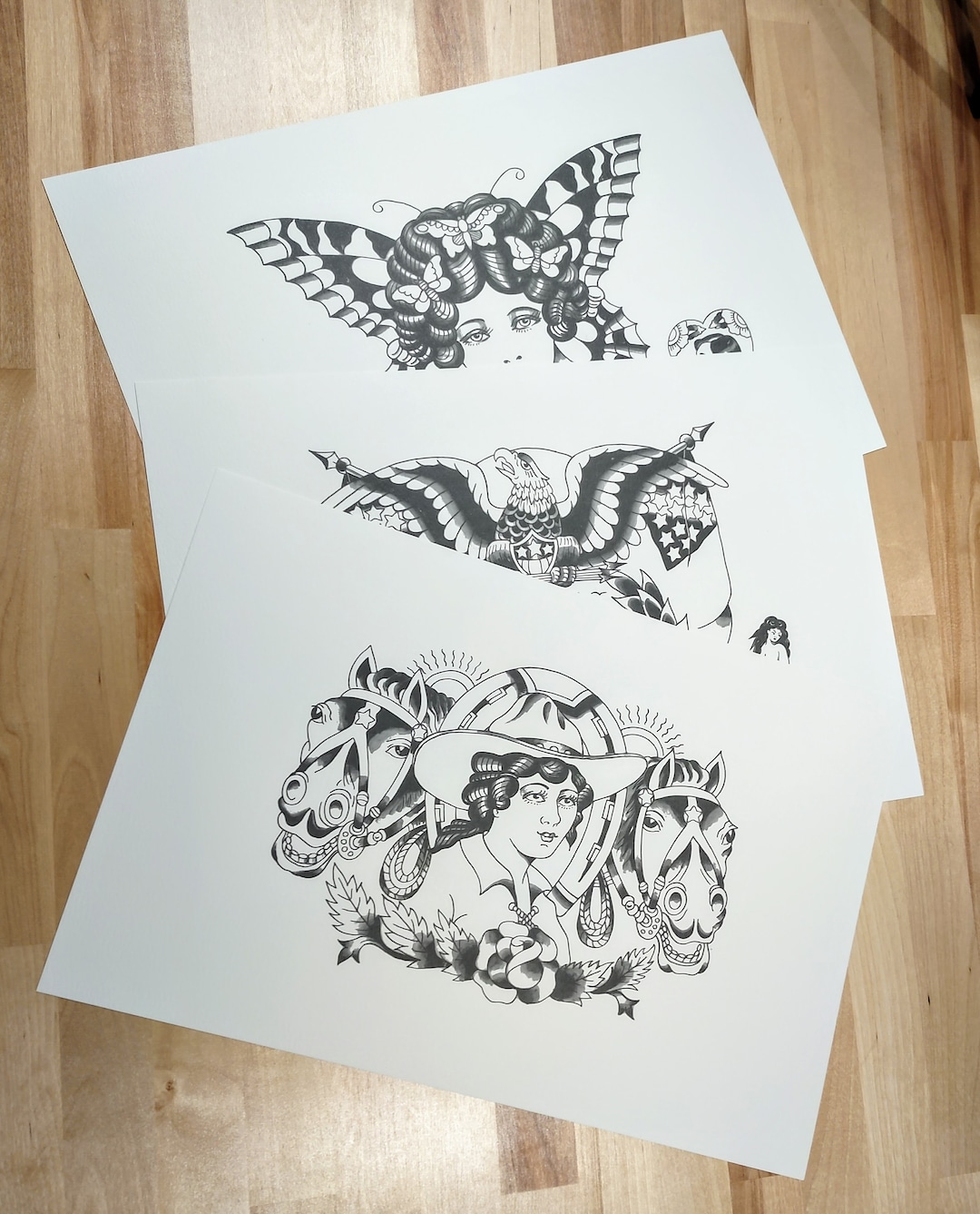 Traditional Tattoo Flash Set | Authentic Vintage Tattoo Art | Tattoo ...