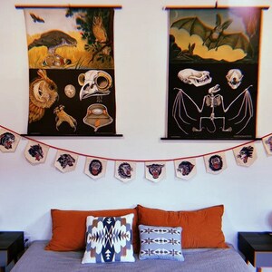 Vintage Animal String Flag | Vintage Tattoo Animal Kingdom Banner - Etsy