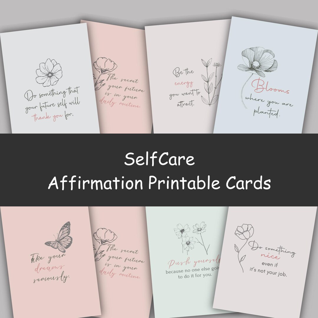 30 Positive Affirmations-printable Digital Affirmation Cards-personal ...