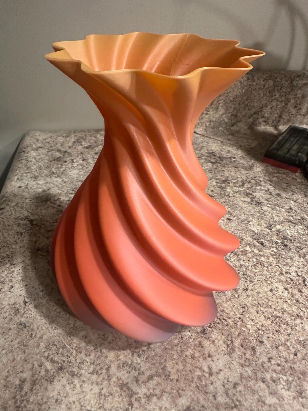 3D Printed Large Spiral Flowing Vase With Helix Design - Etsy