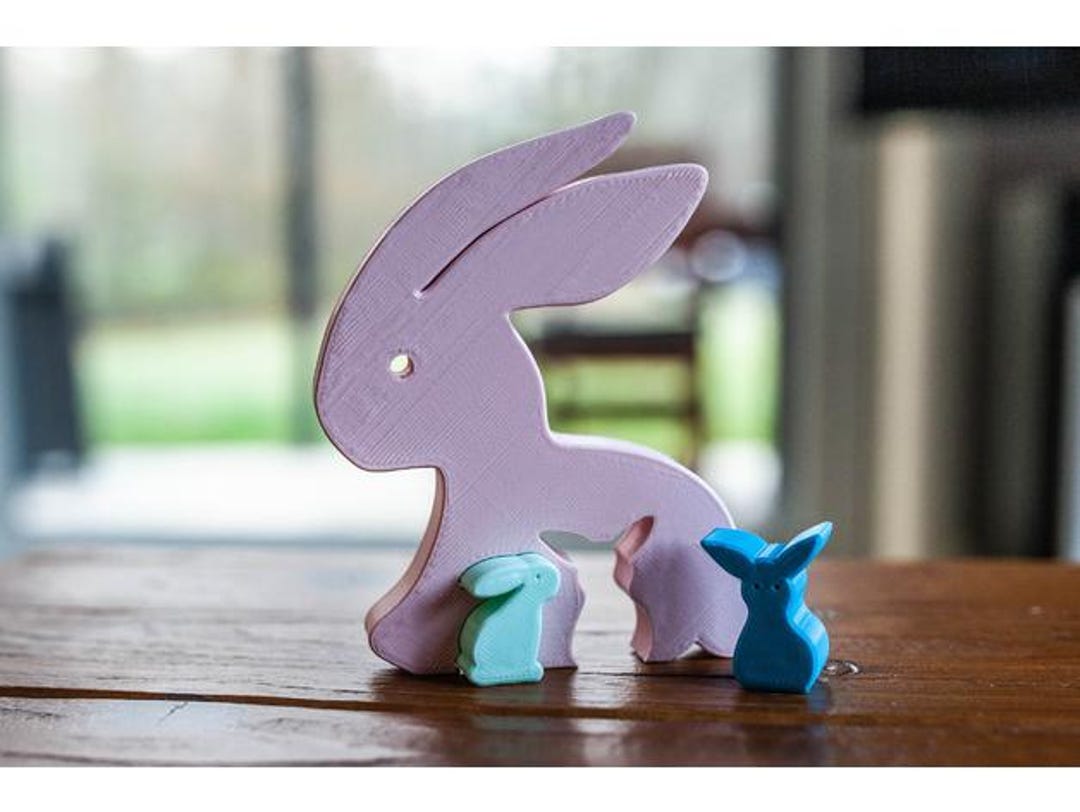 3D Printed Easter Rabbit Puzzle - Etsy
