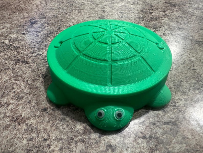 3D Printed Mini Turtle Sandbox Size Medium With Sand Toys (mini Rake ...