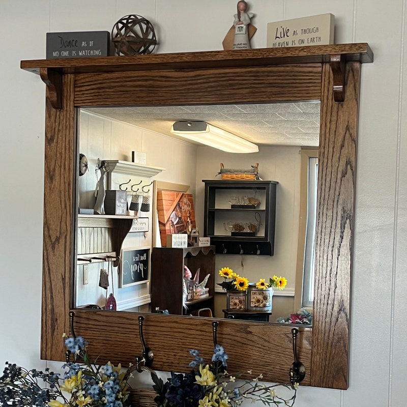 Mirror With Shelf - Etsy