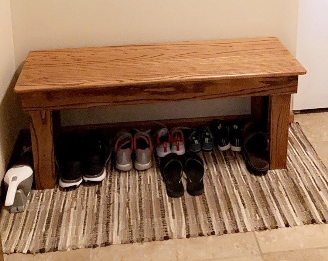 Exquisite Oak Bench, Hallway Boot Bench, Bedroom Bench , Oak Seat ...