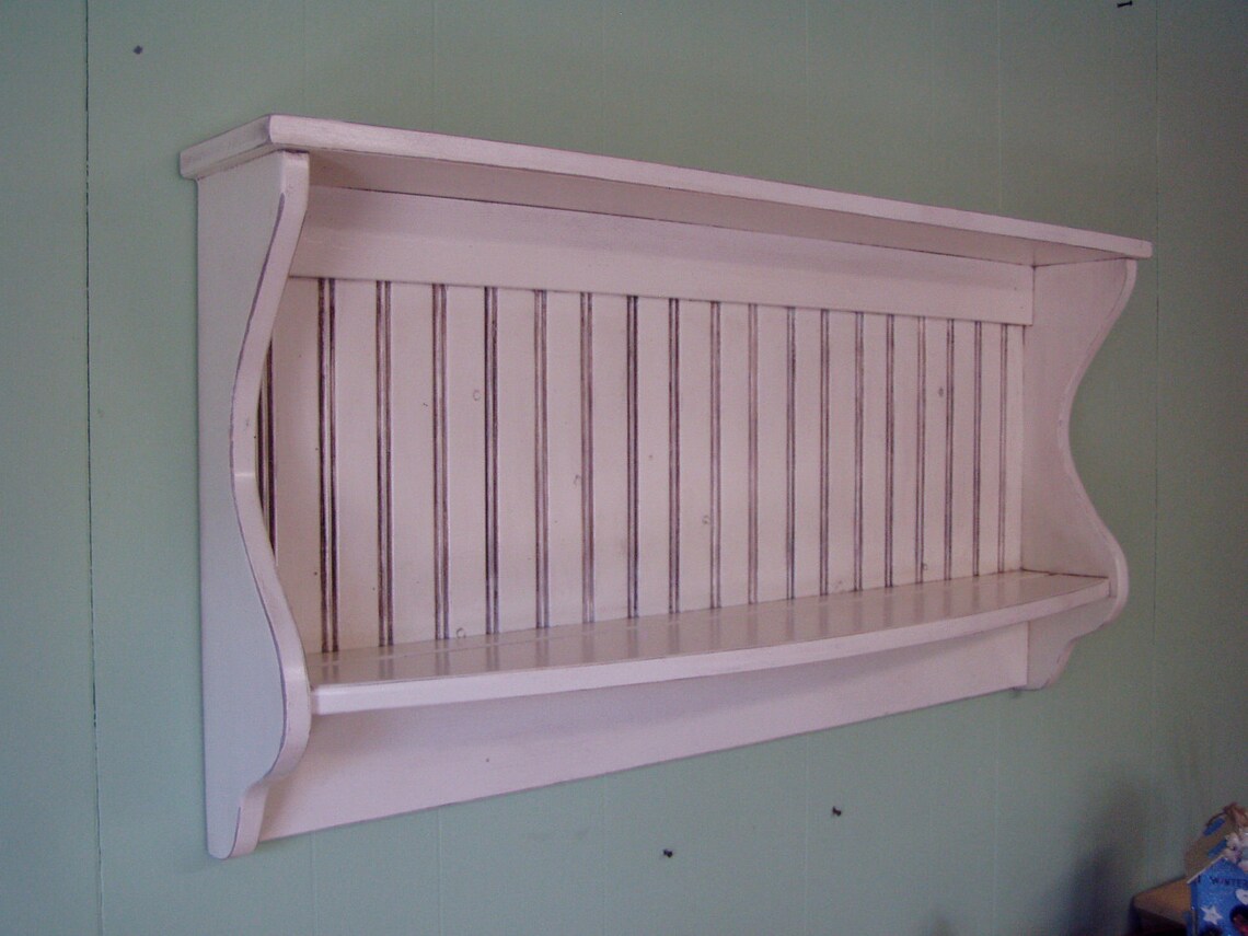 Plate Rack Wood Wall Shelf Farmhouse Plate Display - Etsy