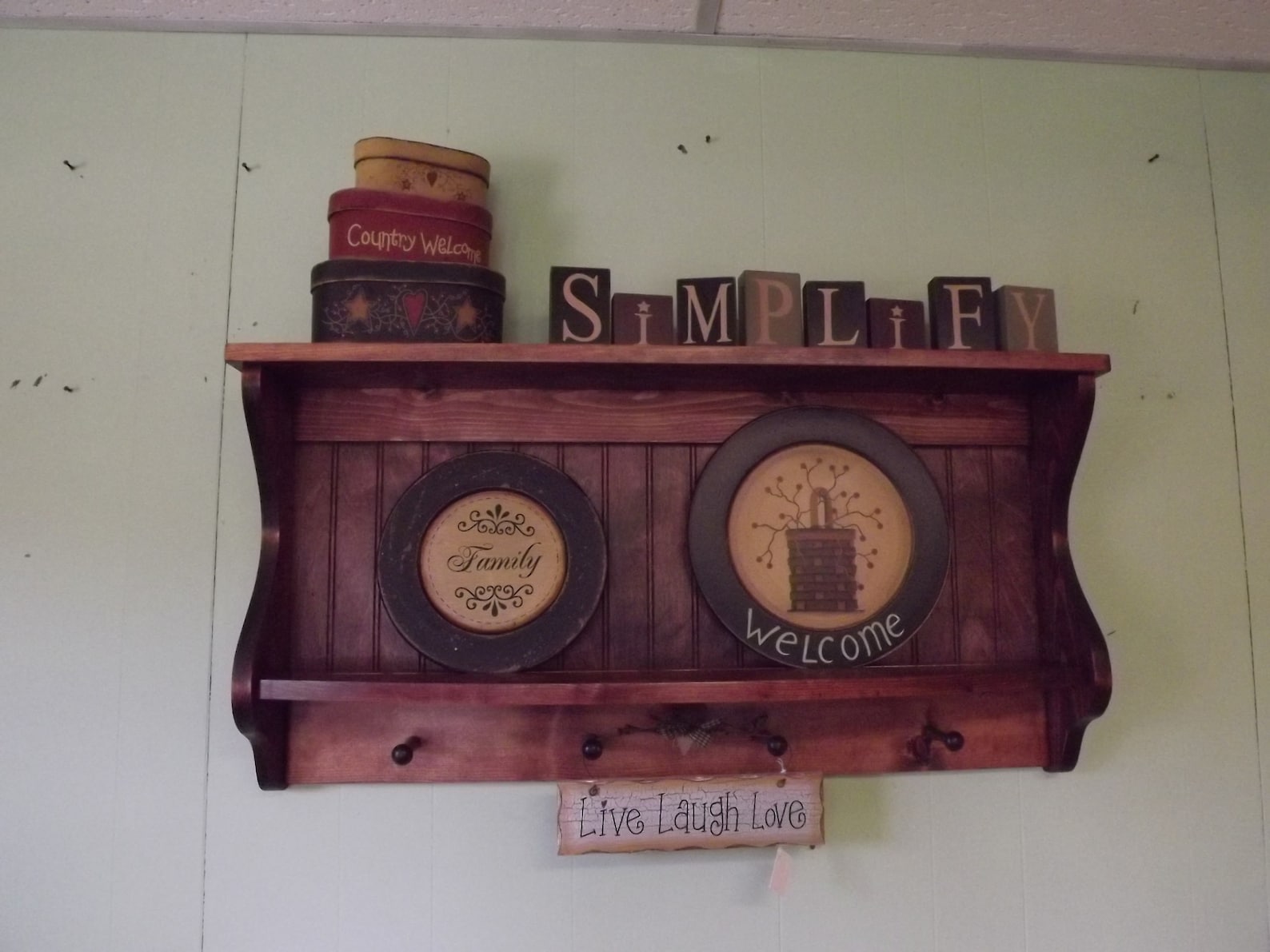 Custom Wood Wall Plate Rack / Plate Stand / Plate Rack Shelf / - Etsy