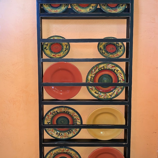Antique Hanging Plate Rack - Etsy