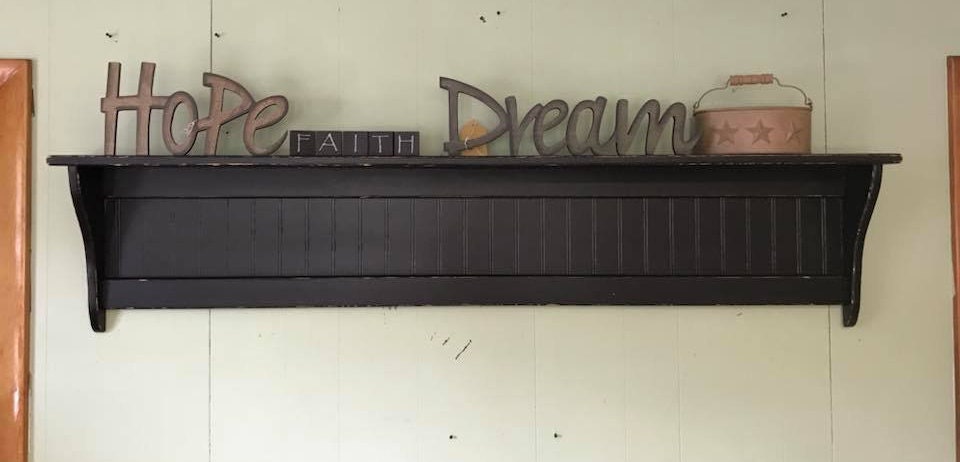 Rustic Pine Wall Shelf: 60