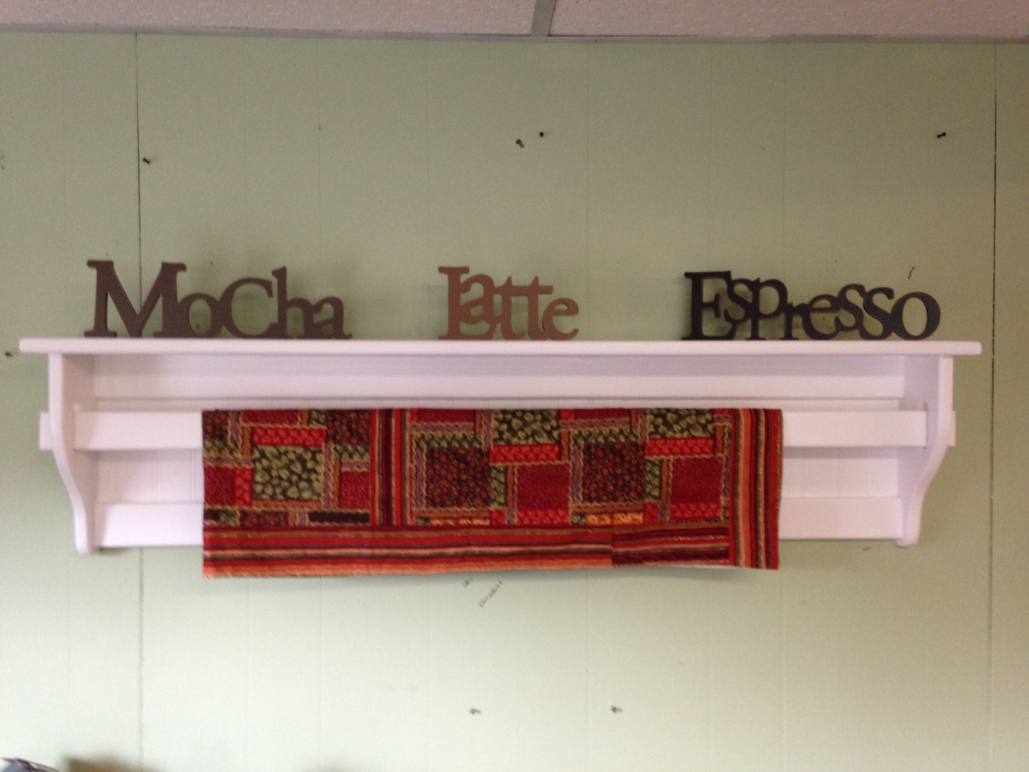 Wall Hanging Quilt Rack With Shelf - Etsy