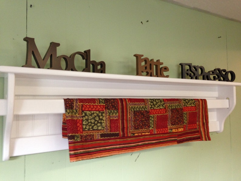 Wall Hanging Quilt Rack With Shelf - Etsy