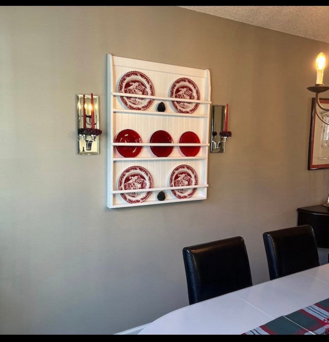 Hanging Plate Rack, Dining Room Plate Rack and Shelf, Plate Display ...