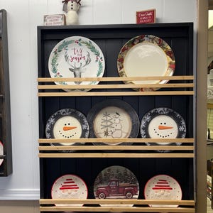 Modern Plate Rack, Large Wall Hanging Plate Display - Etsy