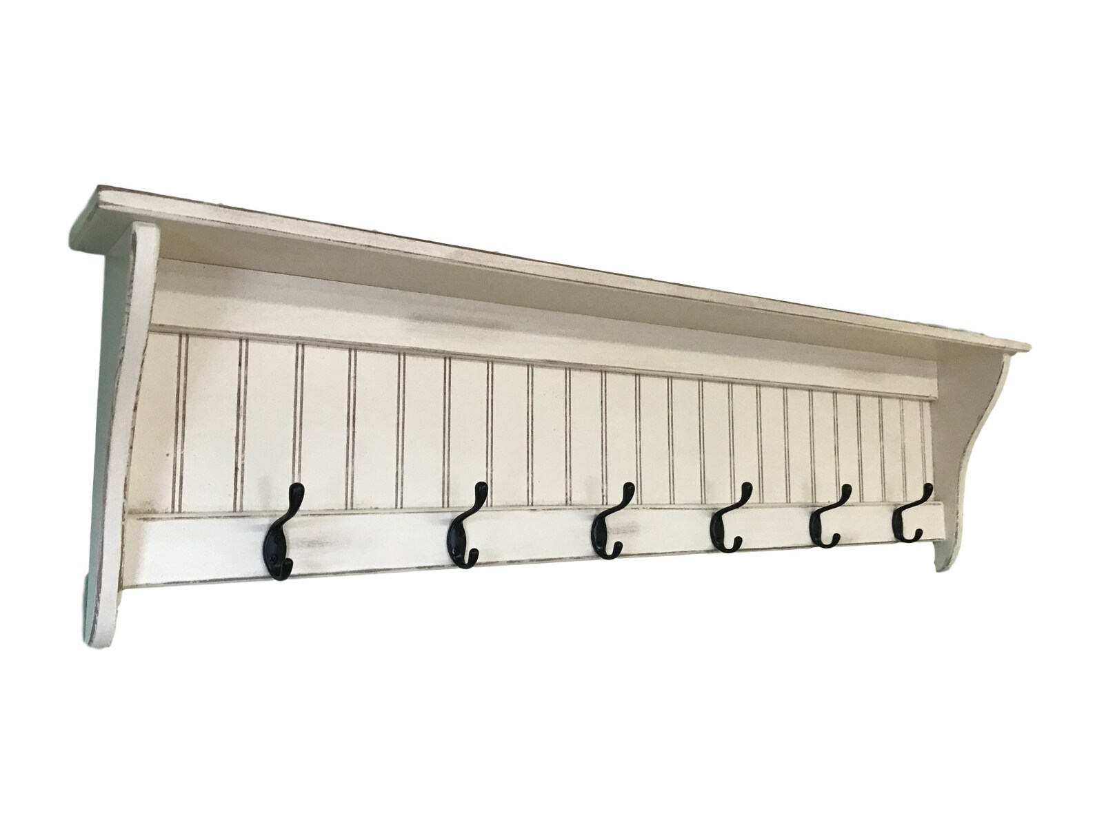 Timeless Rustic Wall Shelf With Coat Hooks Hat Rack Towel - Etsy