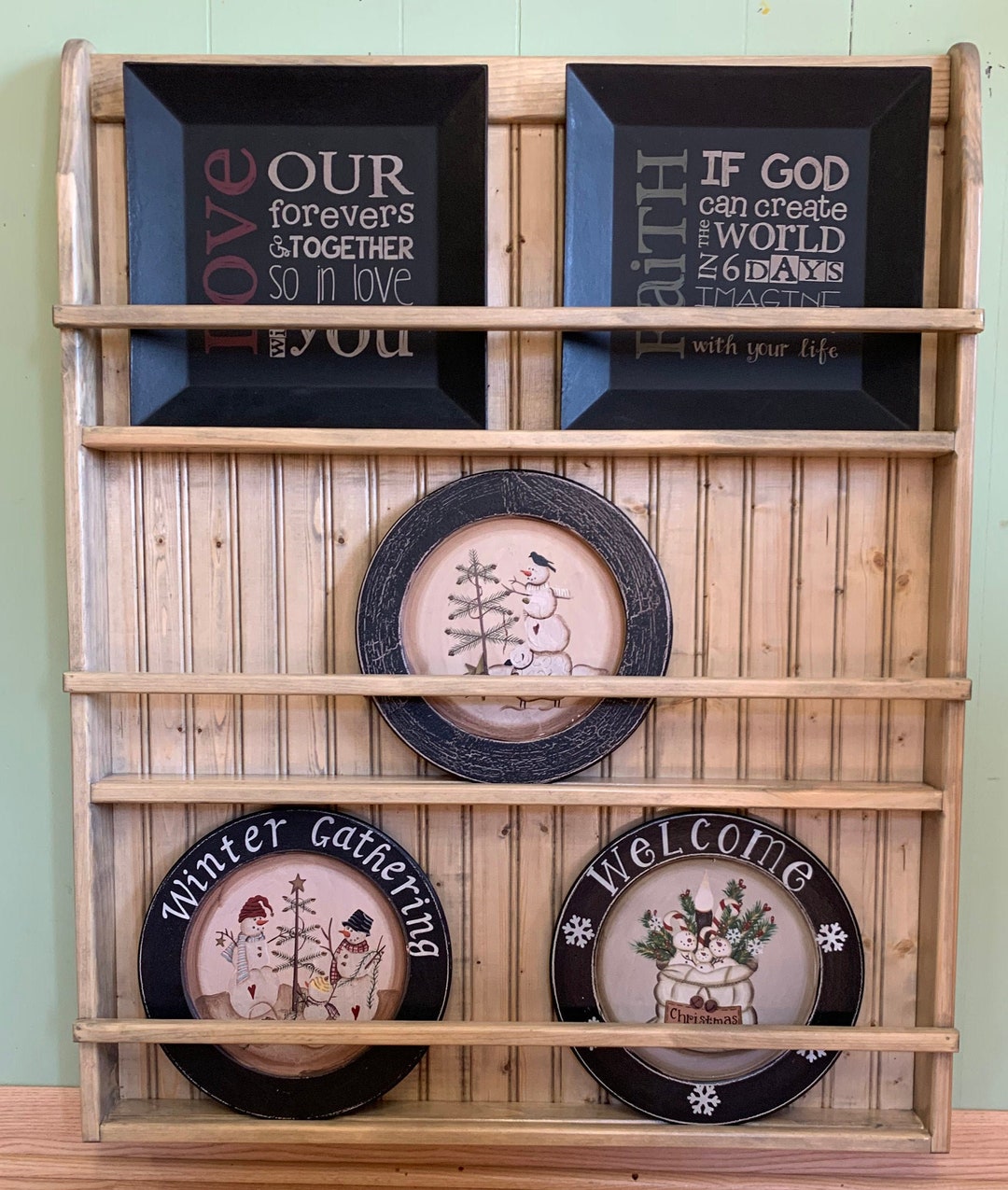 Charming Plate Rack, Hanging Bookshelf, Charging Station, Plate Display ...