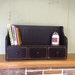 Cook Book Recipe Display Rack Counter Top Shelf Recipe Drawers Country ...