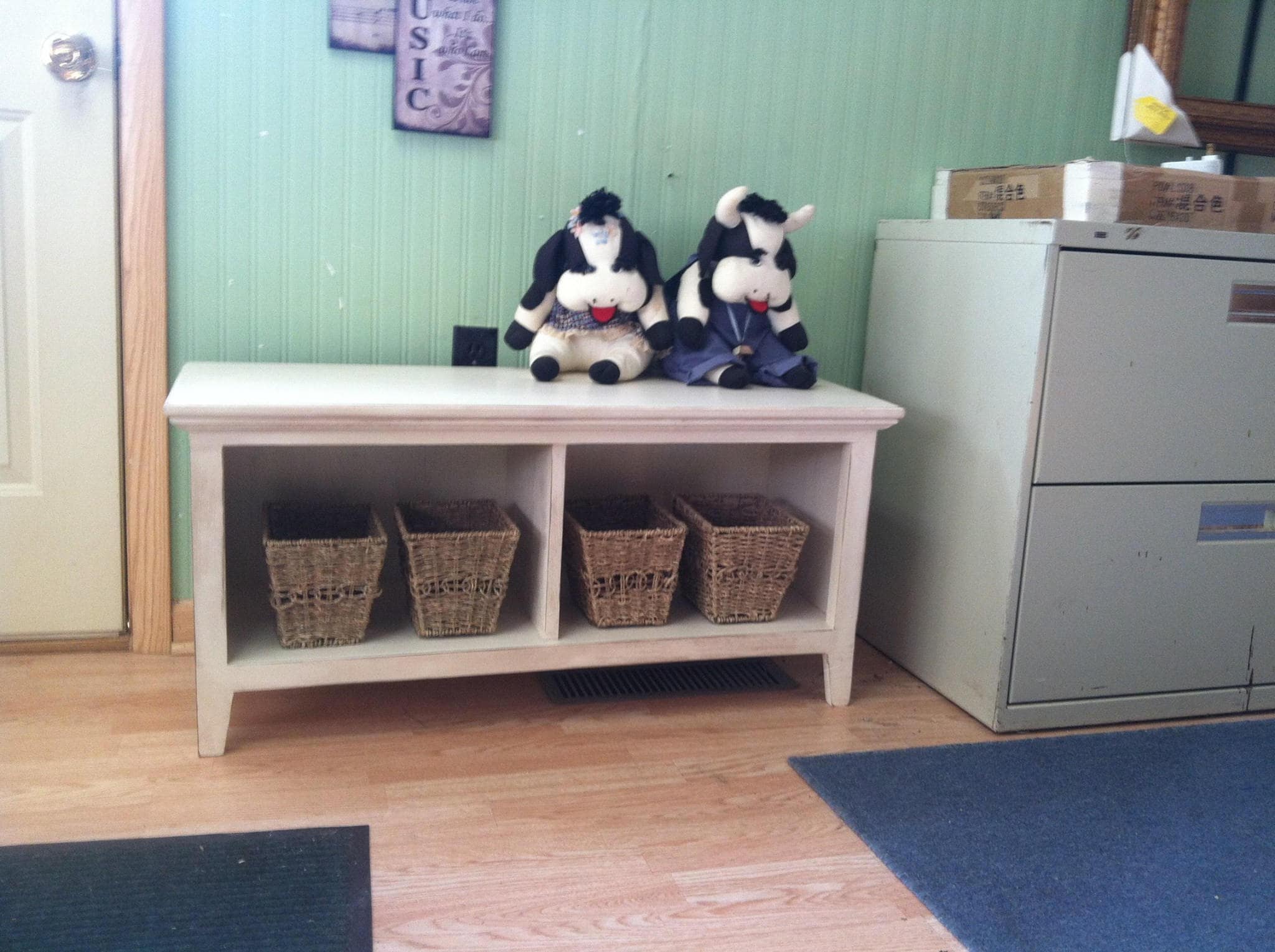 Cubby Hallway Storage Bench 2 Compartment Boot Bench | Etsy