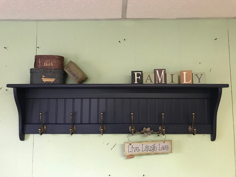 Superb Large Entryway Coat Rack Hanging Wall Hanging Hat | Etsy