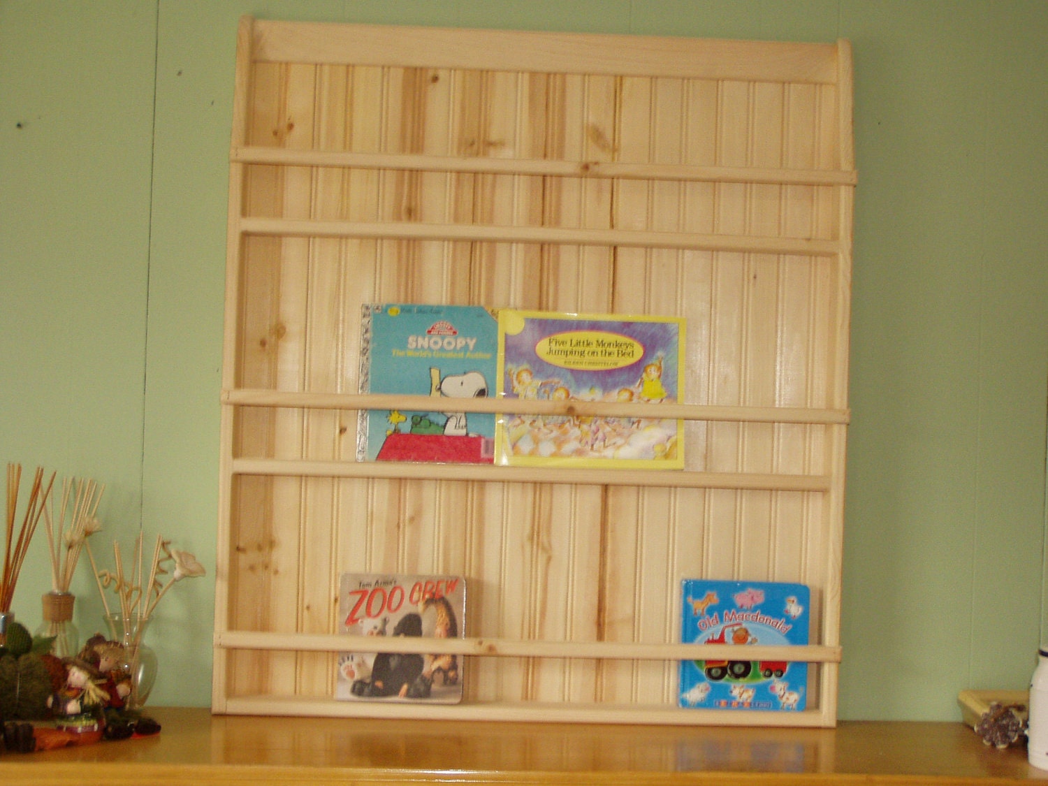 Plate Rack Bookshelf Charming Rustic Display Rack - Etsy