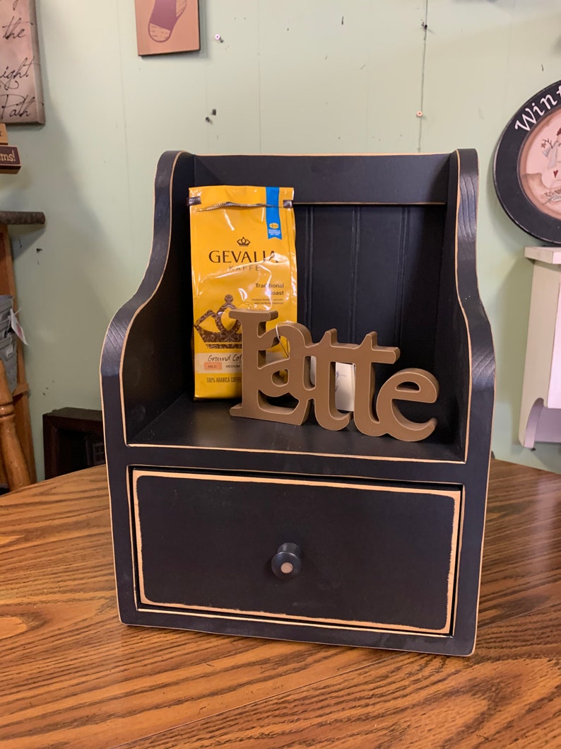 Recipe Box Cookbook Shelf Coffee Bar - Etsy