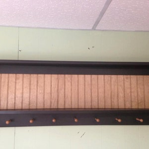 Primitive Plate Rack Wall Shelf: Country Shaker Display With Pegs - Etsy